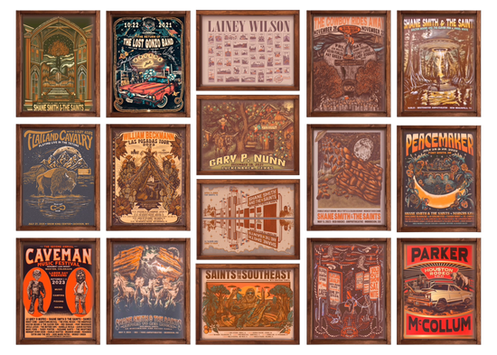 Official Shop of Gig Poster Artist, Morgan Avary
