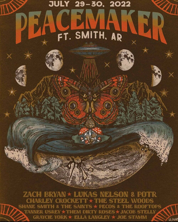 Peacemaker Festival | Official Line-Up Poster | 2022 (AP) – Morgan Avary